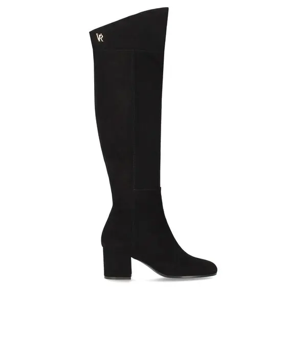 VIA ROMA 15 Suede Heeled High Boots