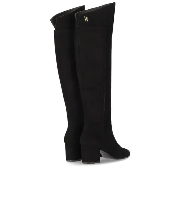 VIA ROMA 15 Suede Heeled High Boots