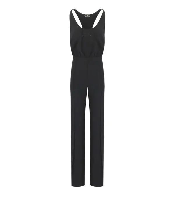Elisabetta Franchi Jumpsuit With Embroidered Logo