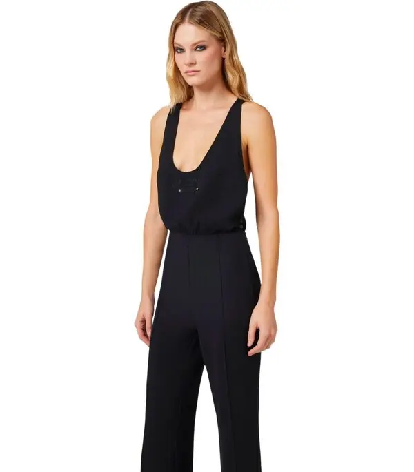 Elisabetta Franchi Jumpsuit With Embroidered Logo