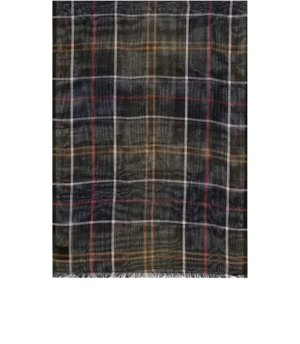 Barbour Welton Tartan Scarf - Green