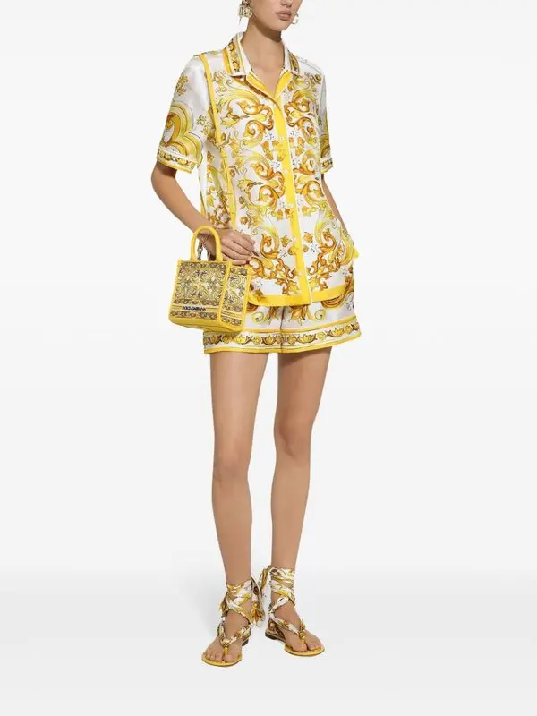 Dolce & Gabbana Mini Dg Daily Canvas Tote Bag - Yellow
