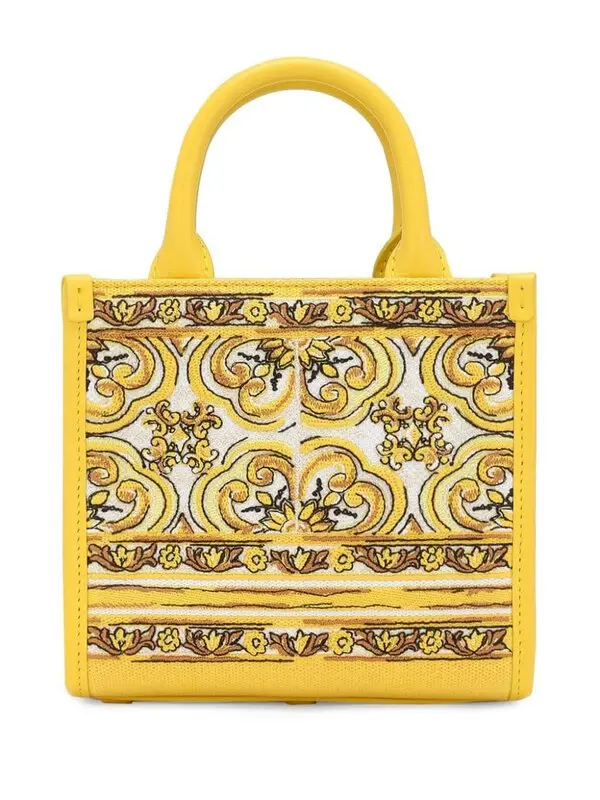 Dolce & Gabbana Mini Dg Daily Canvas Tote Bag - Yellow