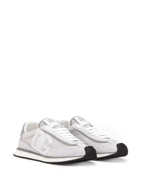 Dolce & Gabbana Mixed-material Dg Cushion Sneakers - Grey