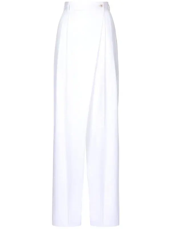 Dolce & Gabbana High-waisted Flared Trousers - White