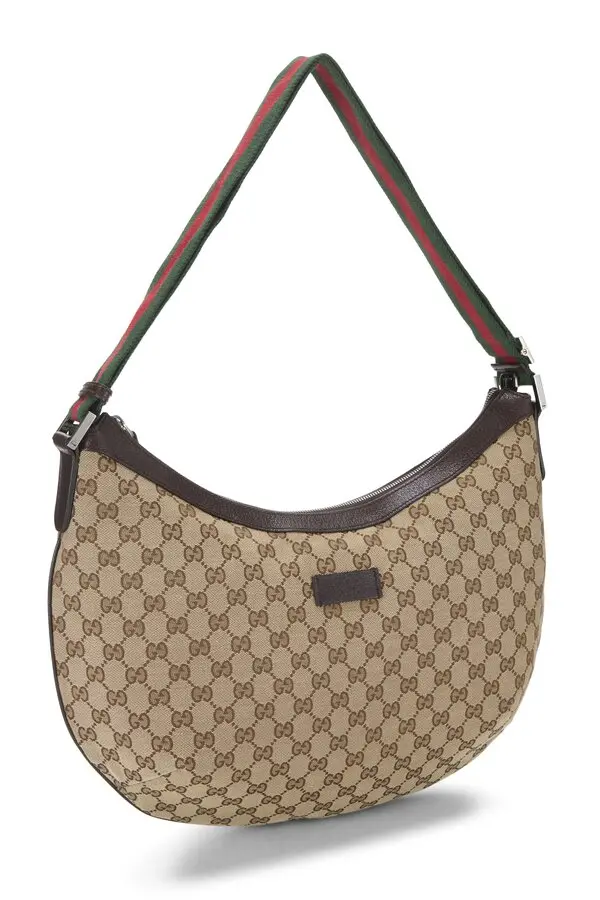Gucci Original Gg Canvas Web Round Messenger