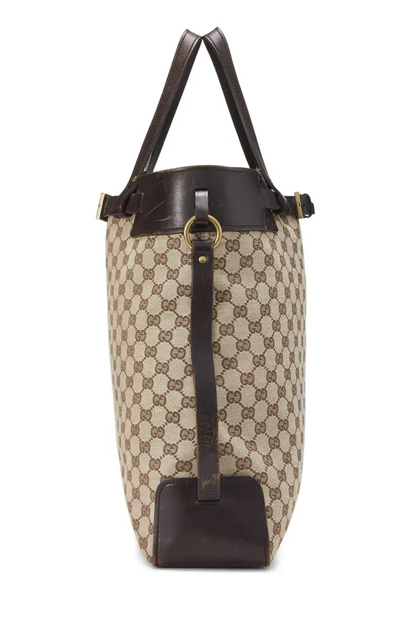 Gucci Original Gg Canvas Buckle Tote