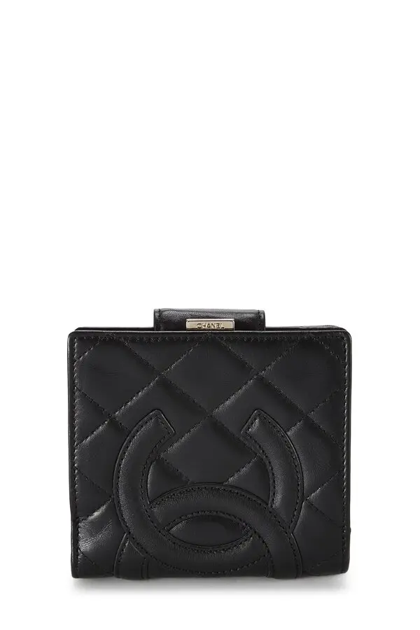 Chanel Quilted Calfskin Cambon Compact Wallet