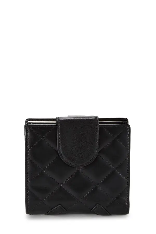 Chanel Quilted Calfskin Cambon Compact Wallet