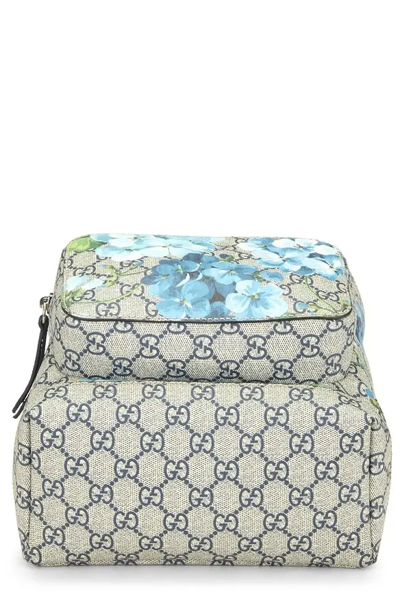 Gucci Gg Blooms Supreme Canvas Backpack - Blue