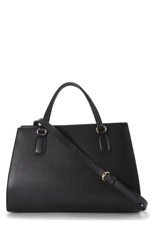Gucci Grained Leather Soho Handbag - Black
