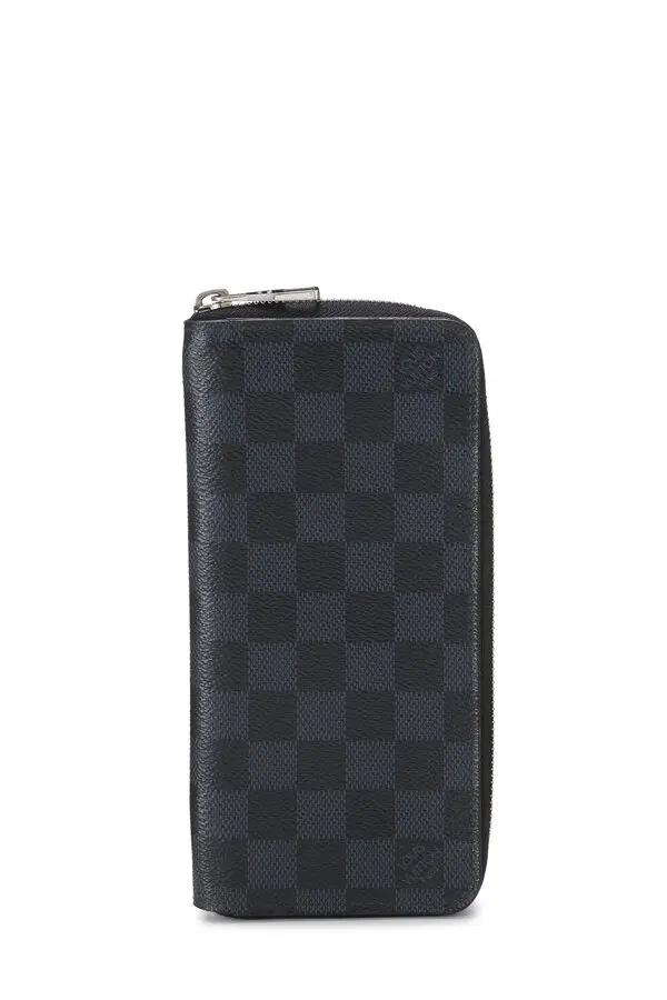 LOUIS VUITTON Damier Cobalt Zippy Vertical Wallet - Blue