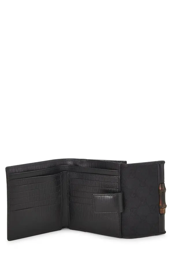 Gucci Original Gg Canvas Bamboo Compact Wallet