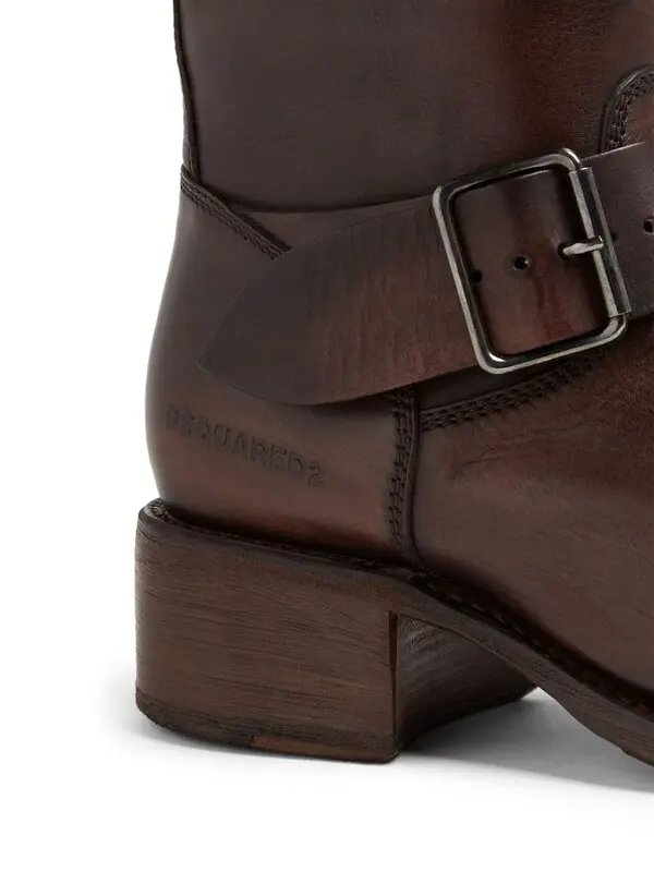 Dsquared2 Harley Biker Boots - Brown