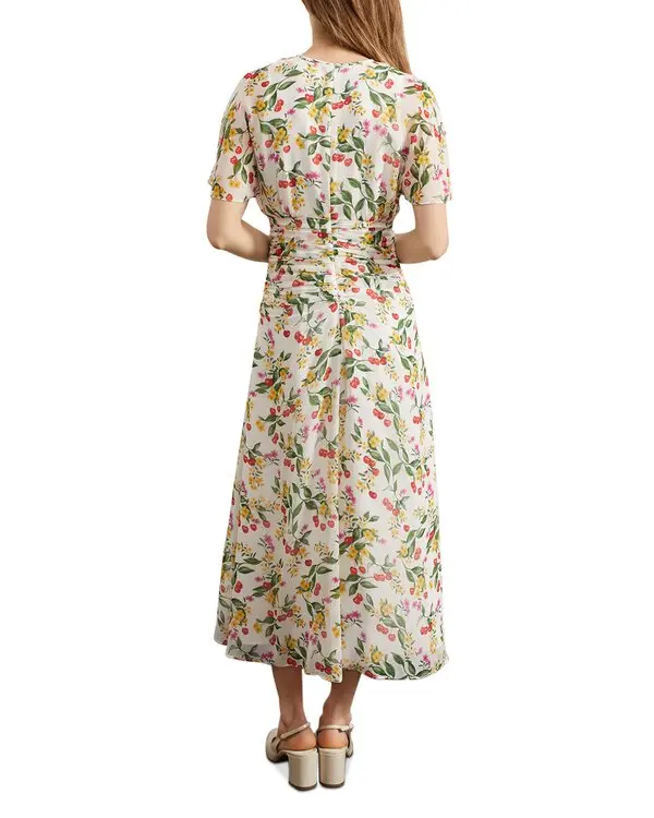 HOBBS LONDON Tegan Printed Silk Dress