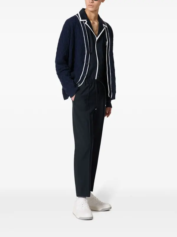 Valentino Garavani Toile Iconographe Cotton Cardigan - Blue