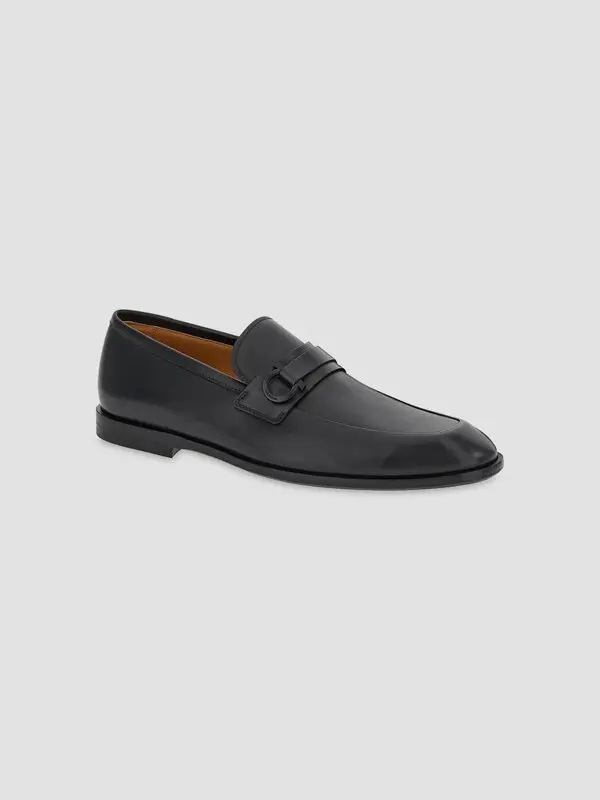 FERRAGAMO Florio Leather Loafers