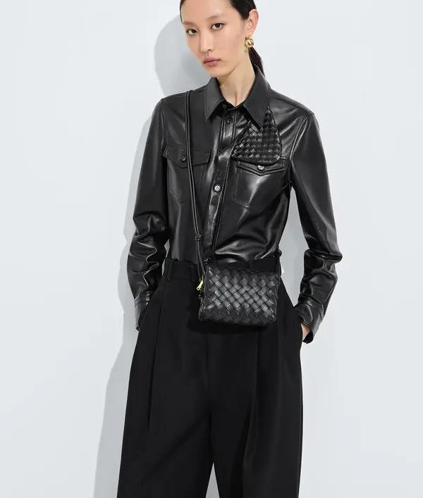 Bottega Veneta Mini Loop Camera Bag - Black