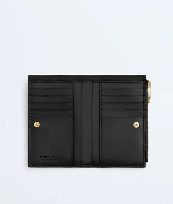 Bottega Veneta Cassette Medium Bi-fold Wallet - Black