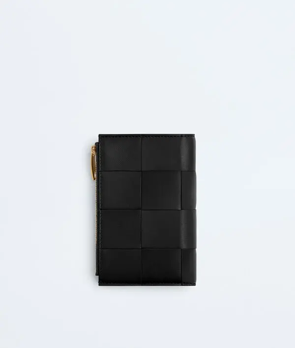 Bottega Veneta Cassette Medium Bi-fold Wallet - Black