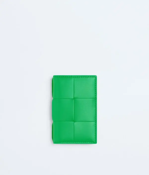 Bottega Veneta Cassette Flap Card Case - Parakeet