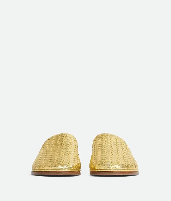 BOTTEGA  VENETA Bottega Veneta Laminated Intrecciato Slipper
