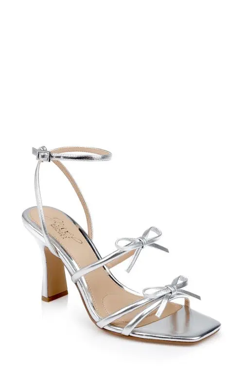 Badgley Mischka Kiyomi Ankle Strap Sandal - Silver Metallic
