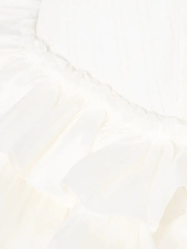 Christopher John Rogers Tiered Ruffled Embroidered Cotton And Silk-blend Gown