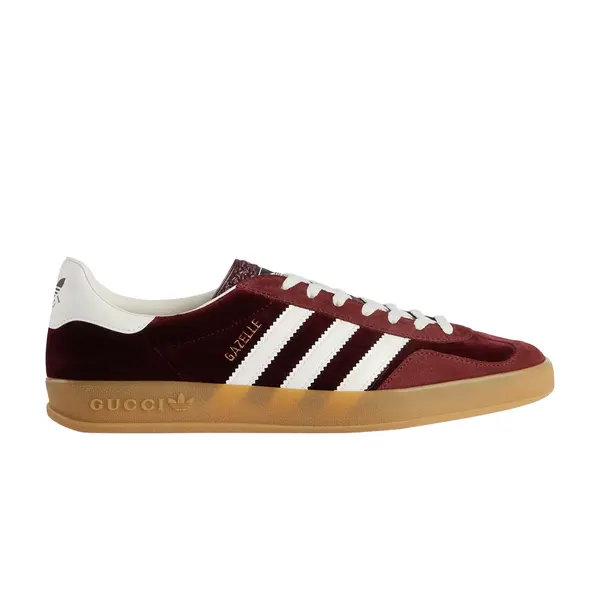 Gucci Adidas X Gazelle 'burgundy Velvet - Red