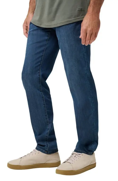 Travis Mathew Legacy Featherweight Straight Leg Jeans - Mid Blue