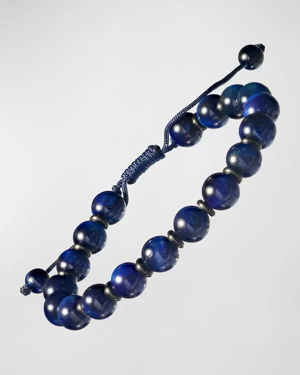 LINK UP Tiger's Eye Beaded Bracelet - Blue
