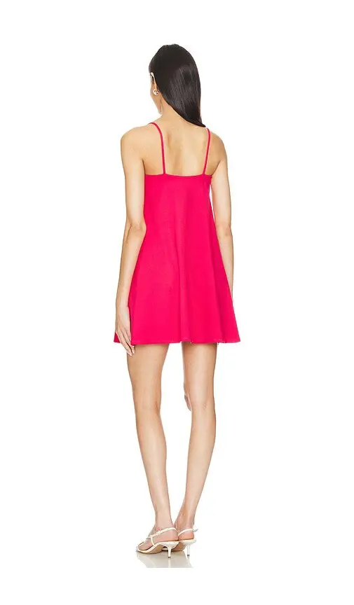 susana monaco flared v-wire tank dress Susana Monaco V Wire Bow Flare Dress in White