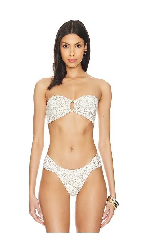 ANINE BING Viv Bikini Top - Sand Seashell