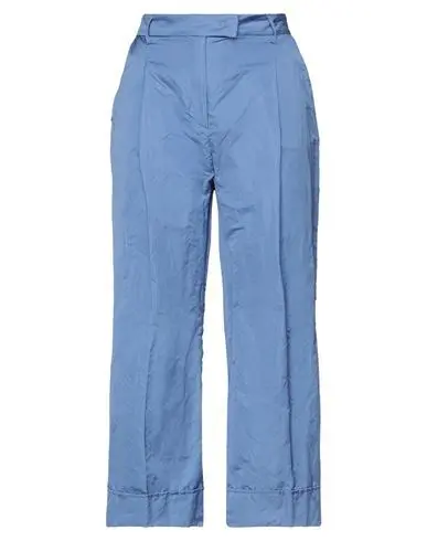 MANILA GRACE Straight-leg Cropped Pants - Blue