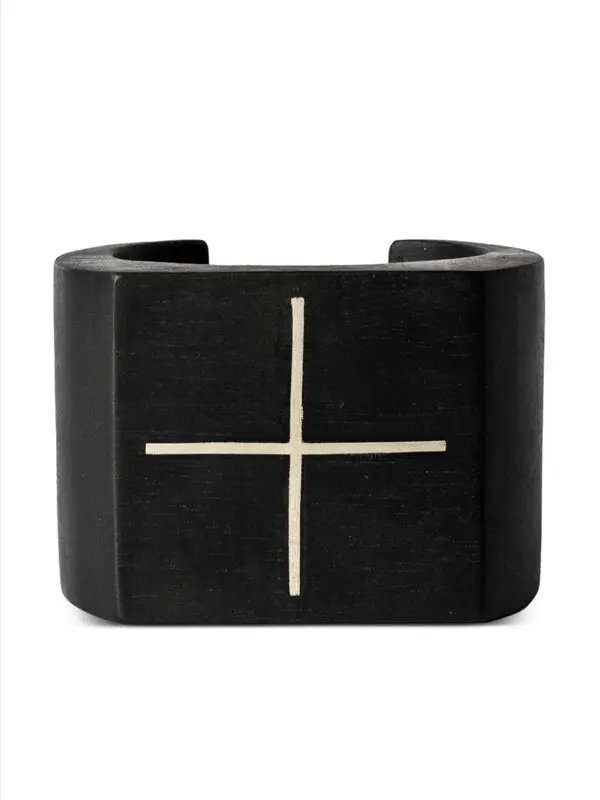 PARTS OF FOUR Crescent Plane Cuff Bracelet - Black
