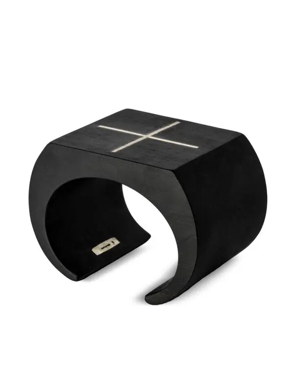 PARTS OF FOUR Crescent Plane Cuff Bracelet - Black