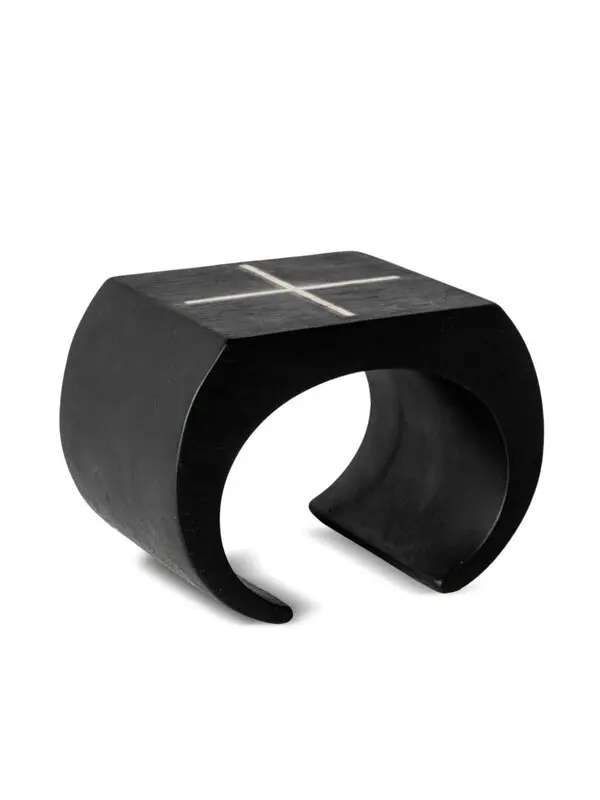 PARTS OF FOUR Crescent Plane Cuff Bracelet - Black