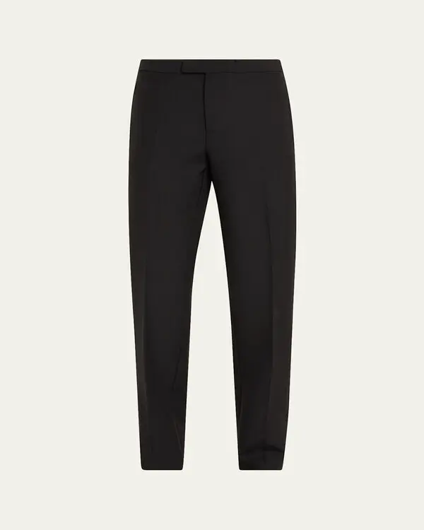 Versace Wool-mohair Tuxedo Pants