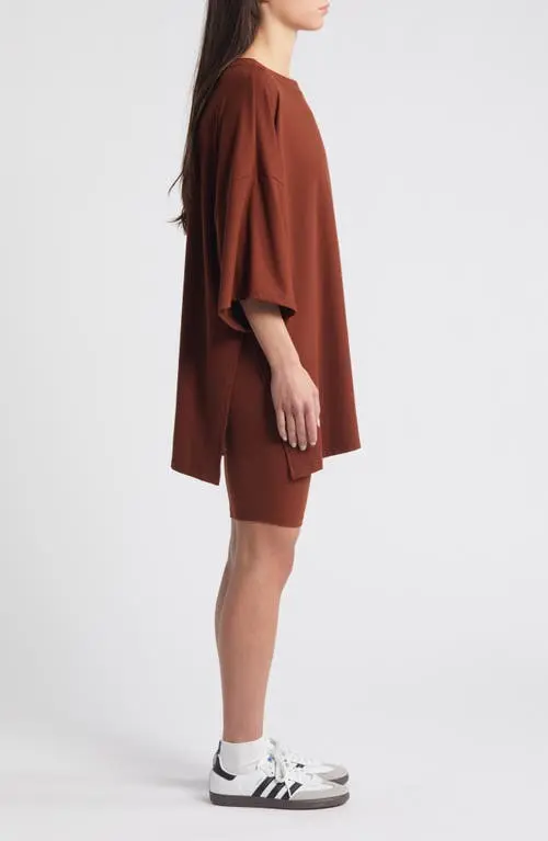 DRESSED IN LALA Malone Rib Oversize T-shirt & Shorts
