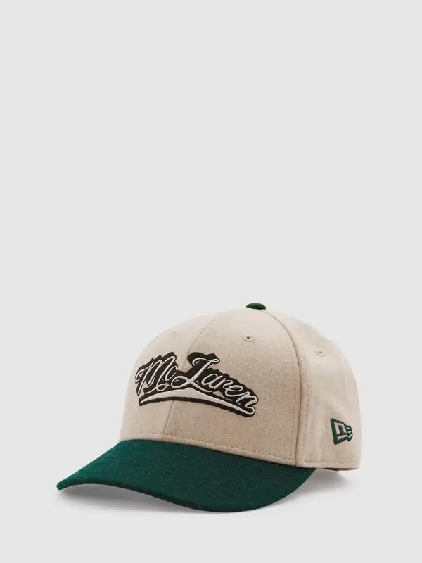 REISS X Mclaren F1 Team 9fifty Baseball Cap - Cream/green