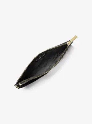 Michael Kors Jet Set Travel Large Pebbled Leather Pouch