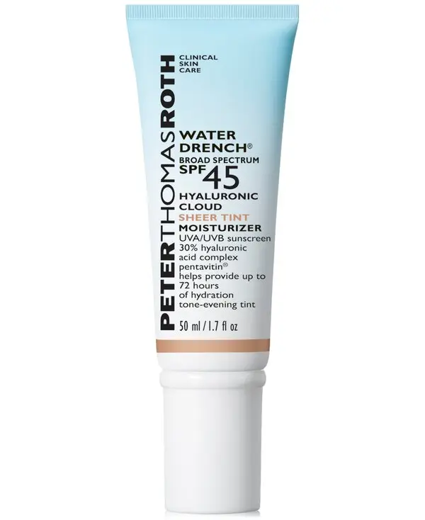 PETER THOMAS ROTH Water Drenchâ Broad Spectrum Spf 45 Hyaluronic Cloud Sheer Tint Moisturizer - No Color