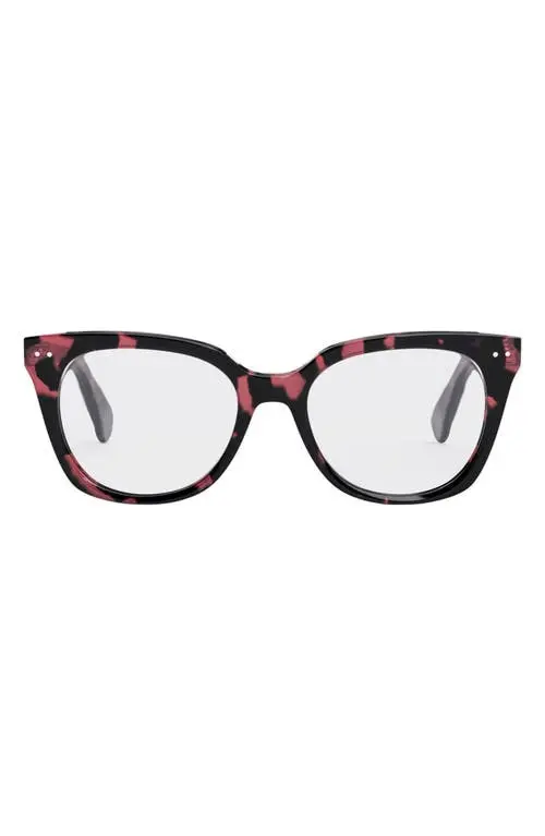 Celine 52mm Cat Eye Optical Glasses - Havana