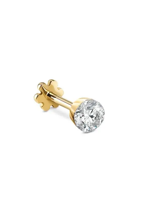 MARIA TASH Single Diamond Stud Earring - Yellow