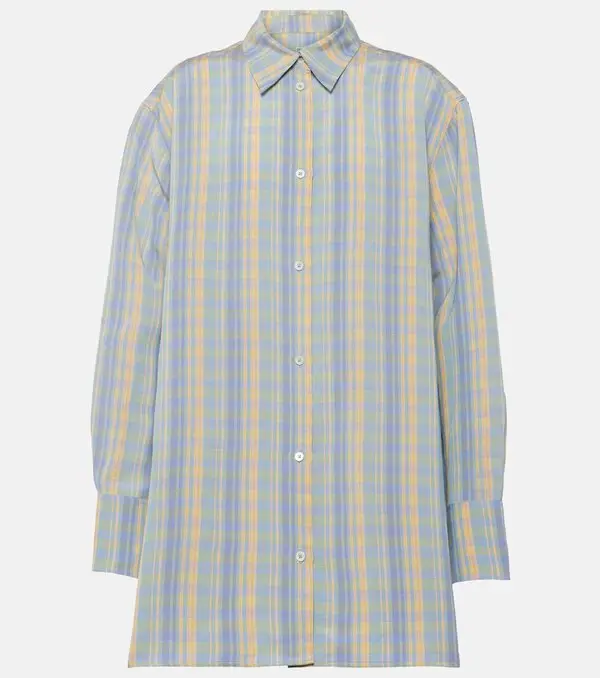 TOTEME Checked Linen Shirt - Multicoloured