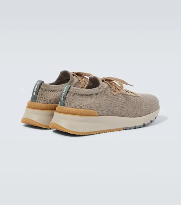 Brunello Cucinelli Knit Sneakers - Grey