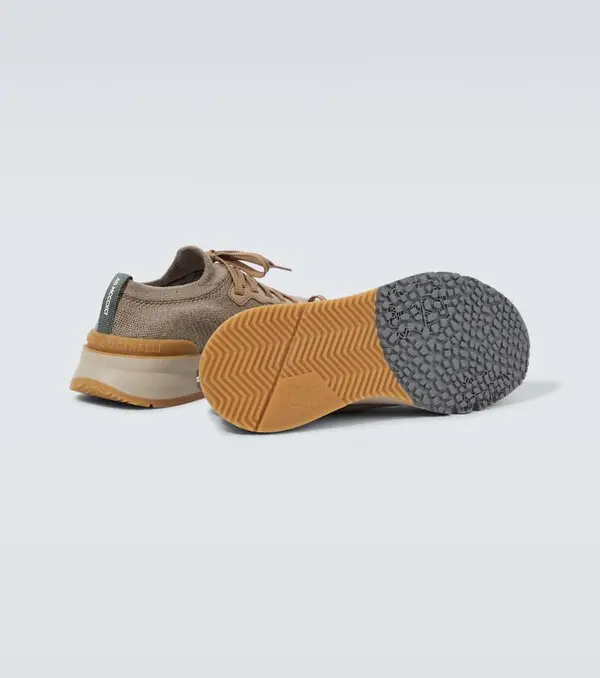 Brunello Cucinelli Knit Sneakers - Grey