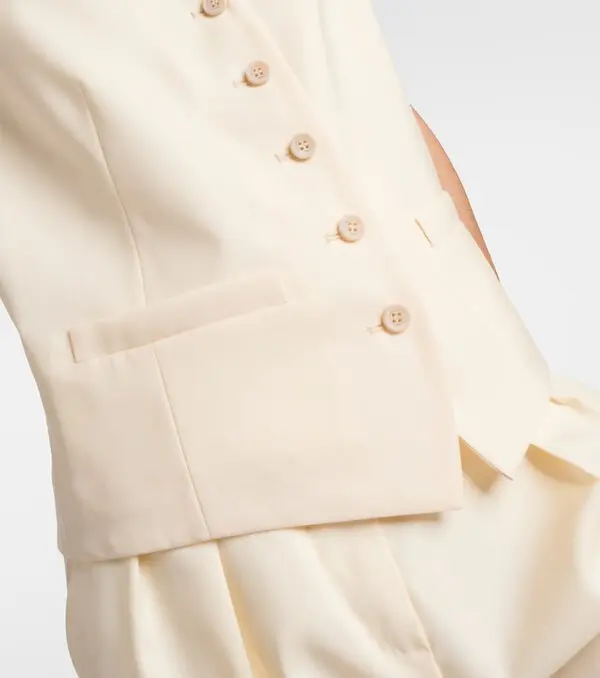 Max Mara Zuai Virgin Wool Vest - White