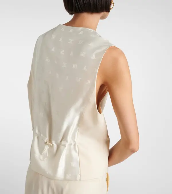 Max Mara Zuai Virgin Wool Vest - White