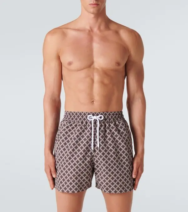 Frescobol Carioca Treliça Swim Trunks - Brown